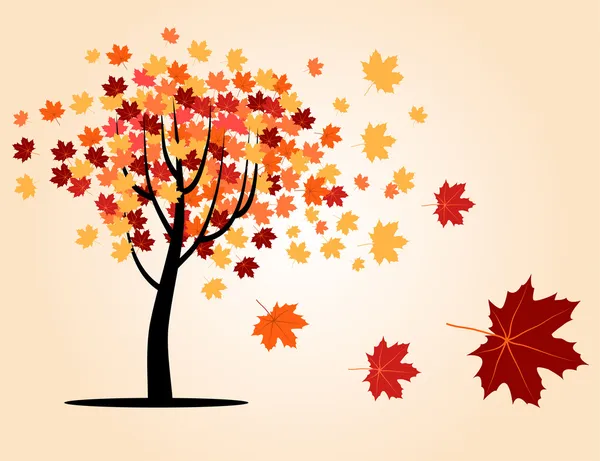 Autumn tree cartoon Stock Vector Image by ©dreamcreation01 #124913094