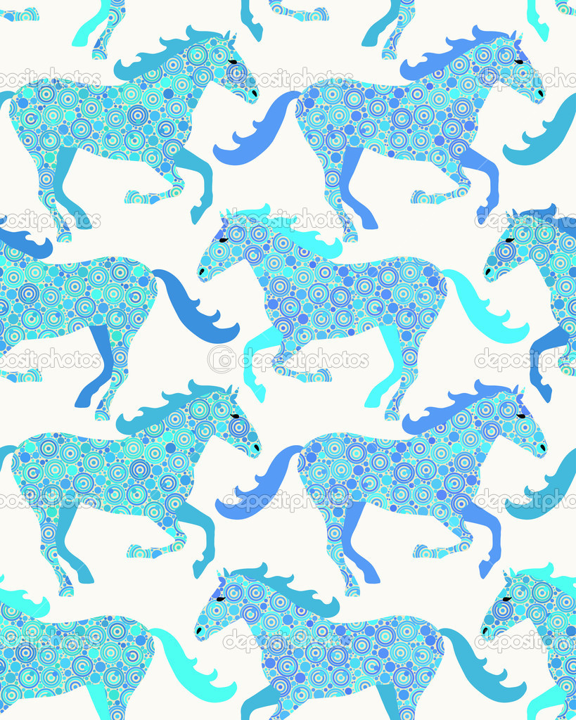 Horse seamless pattern. — Stock Vector © ajjjgul #31953979
