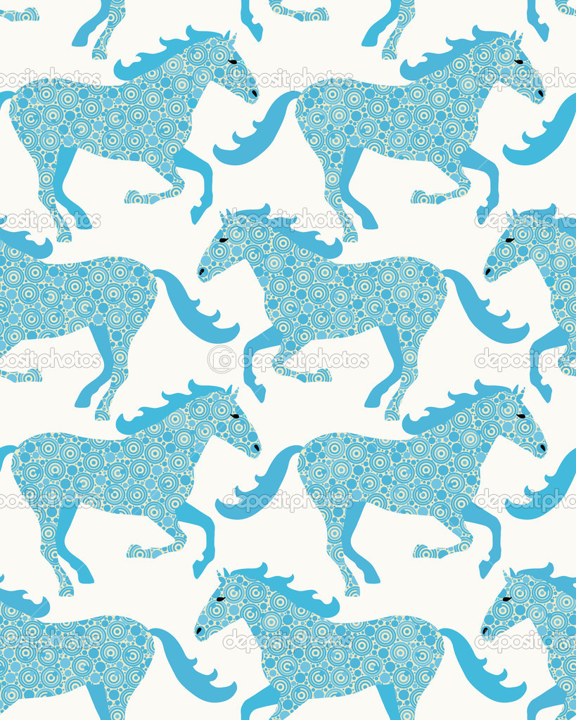 Horse seamless pattern — Stock Vector © ajjjgul #37385205