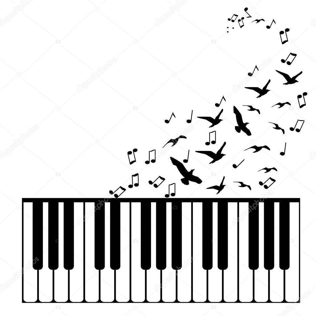 Vector background. Piano with flying birds — Stock Vector © ajjjgul ... Vector background. Piano with flying birds — Stock Vector © ajjjgul ...