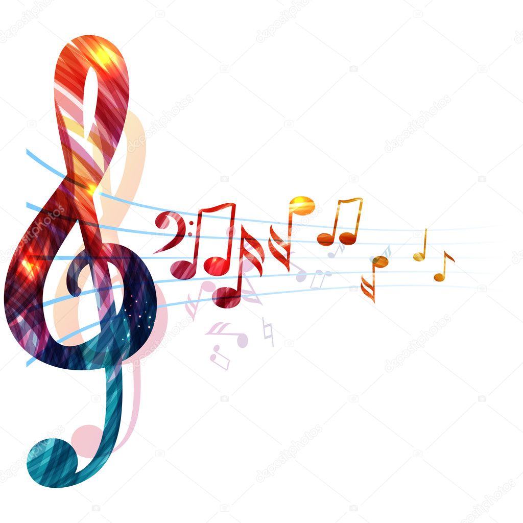 Various music notes on stave Stock Vector by ©ajjjgul 46623417