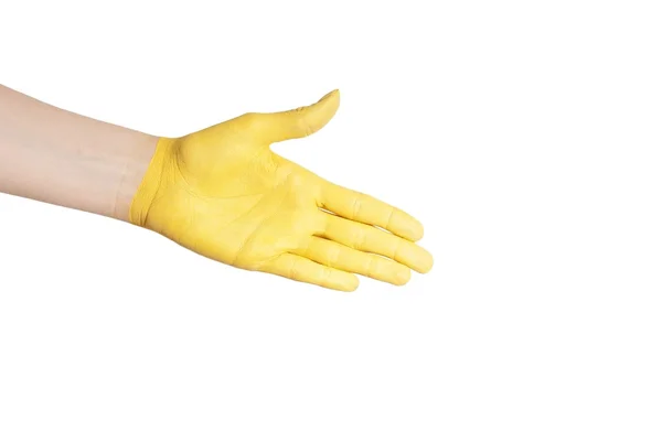 A yellow hand II Stock Photo by ©Nelosa 21623879