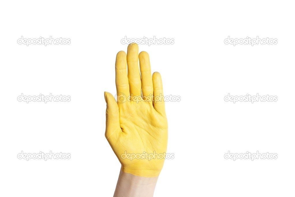 A yellow hand II Stock Photo by ©Nelosa 21623879