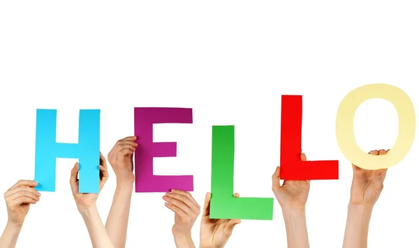 Hands holding WELCOME — Stock Photo © Nelosa #24533109