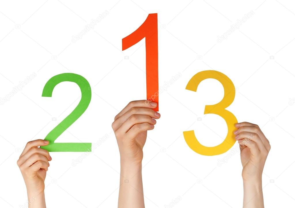 Numbers as in a competition — Stock Photo © Nelosa #25380111