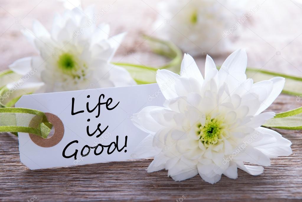 Label with Life is Good — Stock Photo © Nelosa #43407357