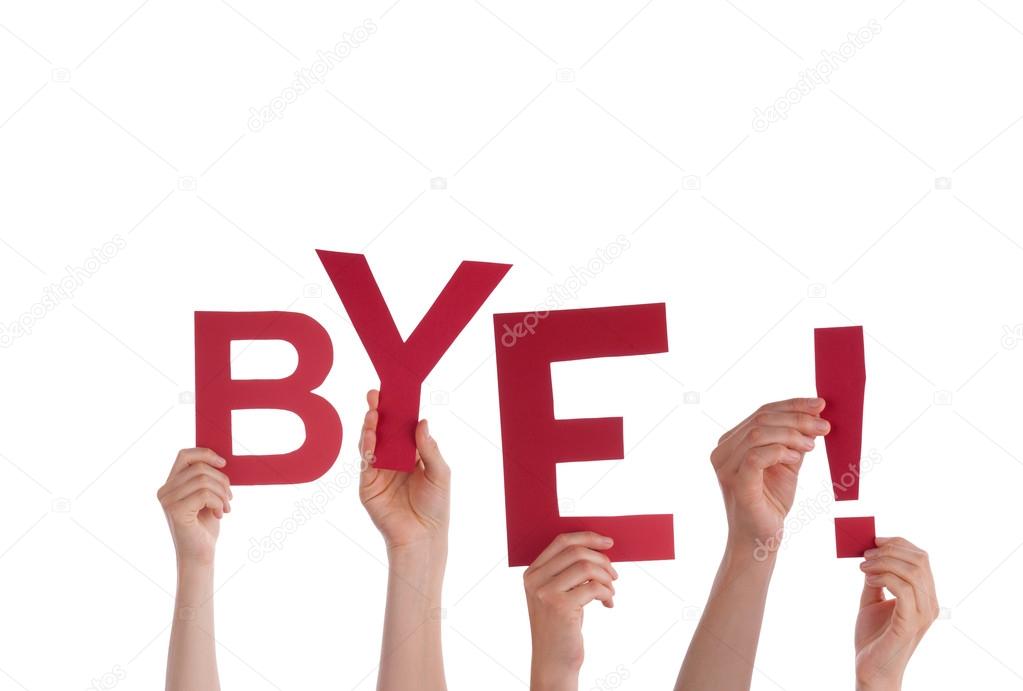 Hands Holding Bye — Stock Photo © Nelosa #45435079