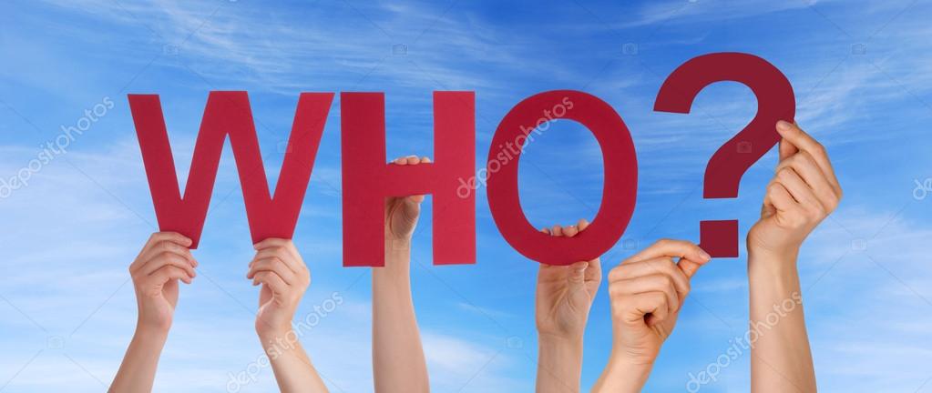 People Holding Who in the Sky — Stock Photo © Nelosa #46327145