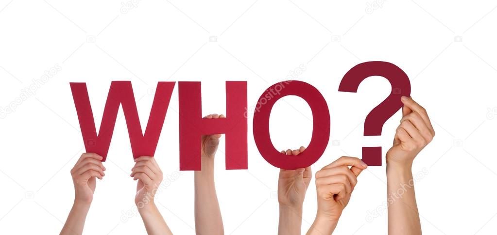 People Holding Who — Stock Photo © Nelosa #46647319