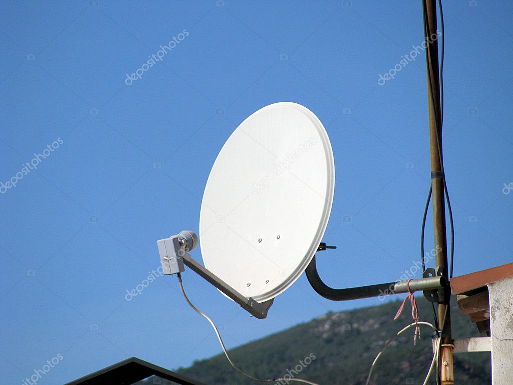Satellite Dish house — Stock Photo © cunaplus #15817759