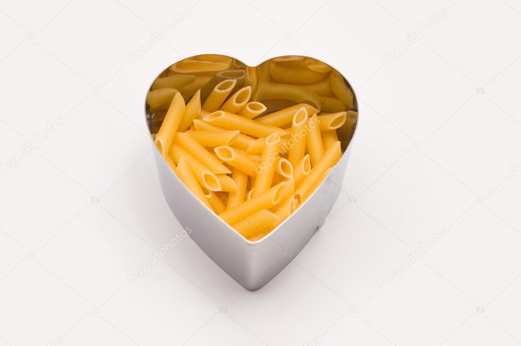 Relleno de molde en forma de corazón penne rigate 2022
