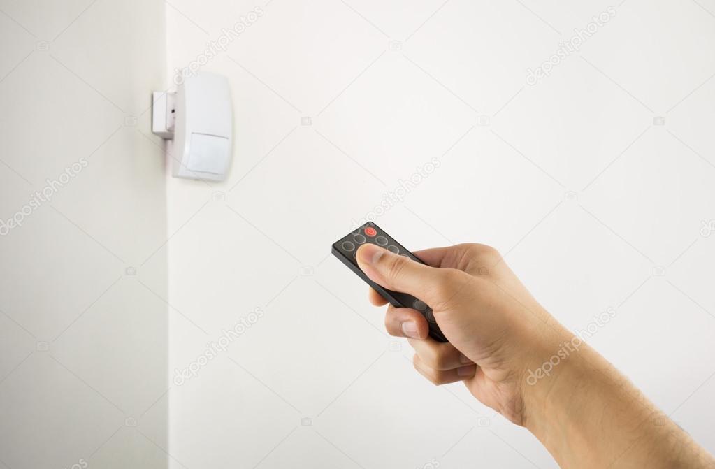 Connect the motion detector — Stock Photo © cunaplus #50163393