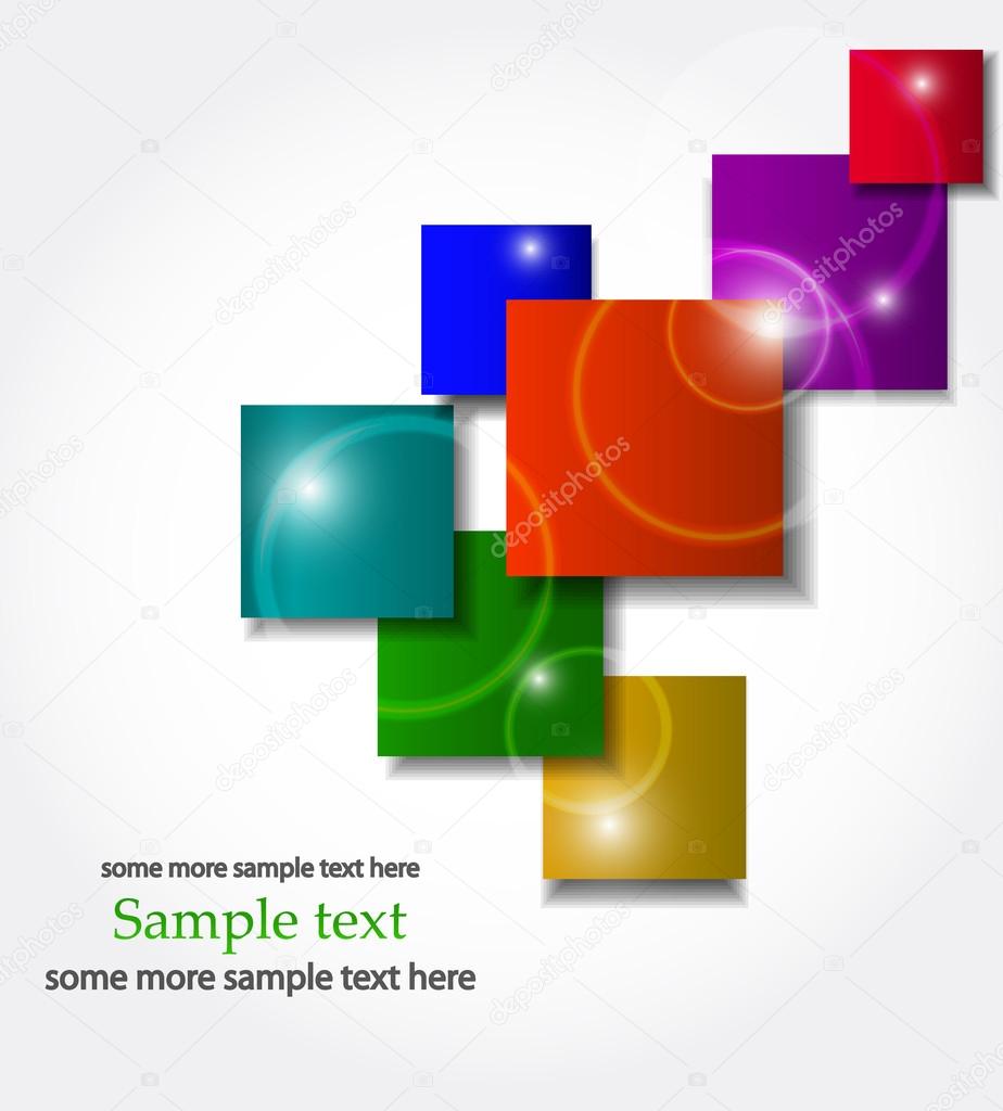 Shiny squares background Stock Vector by ©YasnaTenDP 15753623