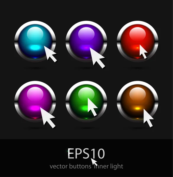 Shiny vector buttons Stock Vector Image by ©YasnaTenDP #16889799