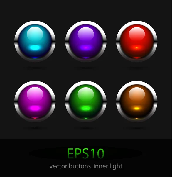 Shiny vector buttons Stock Vector Image by ©YasnaTenDP #16895871