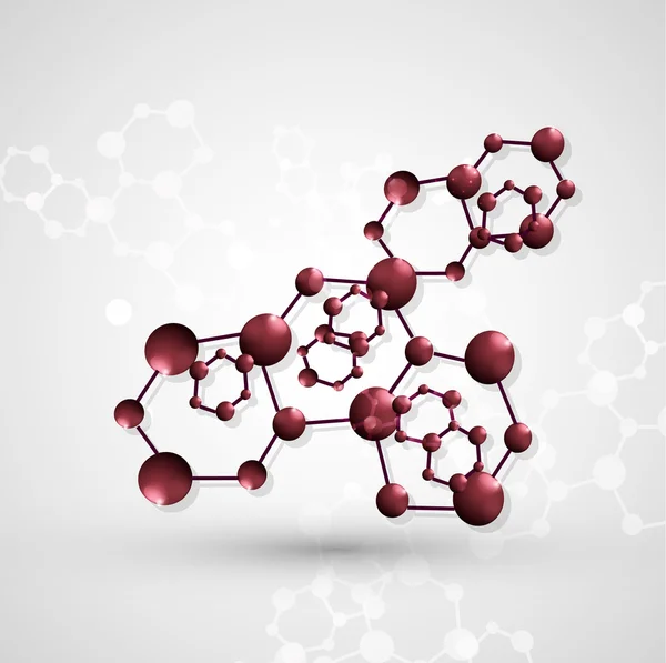 Vector molecules background Stock Vector by ©YasnaTenDP 20062205