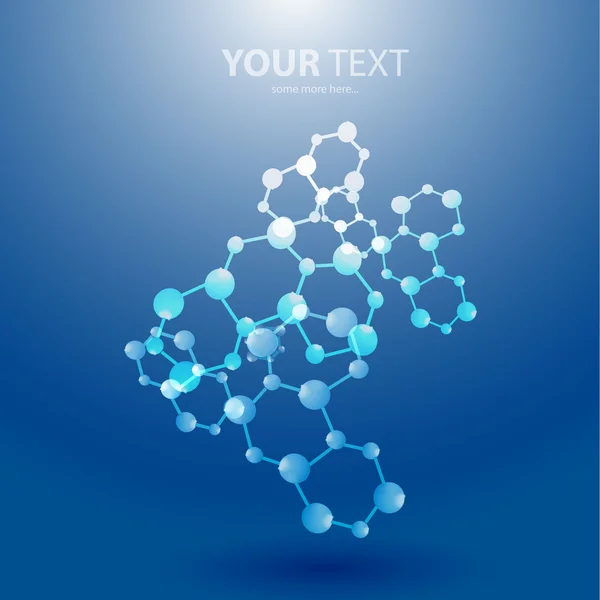 Vector molecules background Stock Vector Image by ©YasnaTenDP #17594243