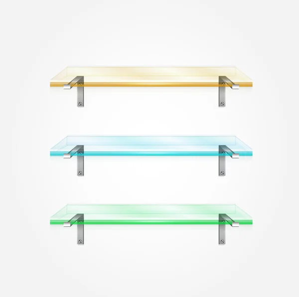 Vector glass shelves Stock Vector Image by ©YasnaTenDP #17594375
