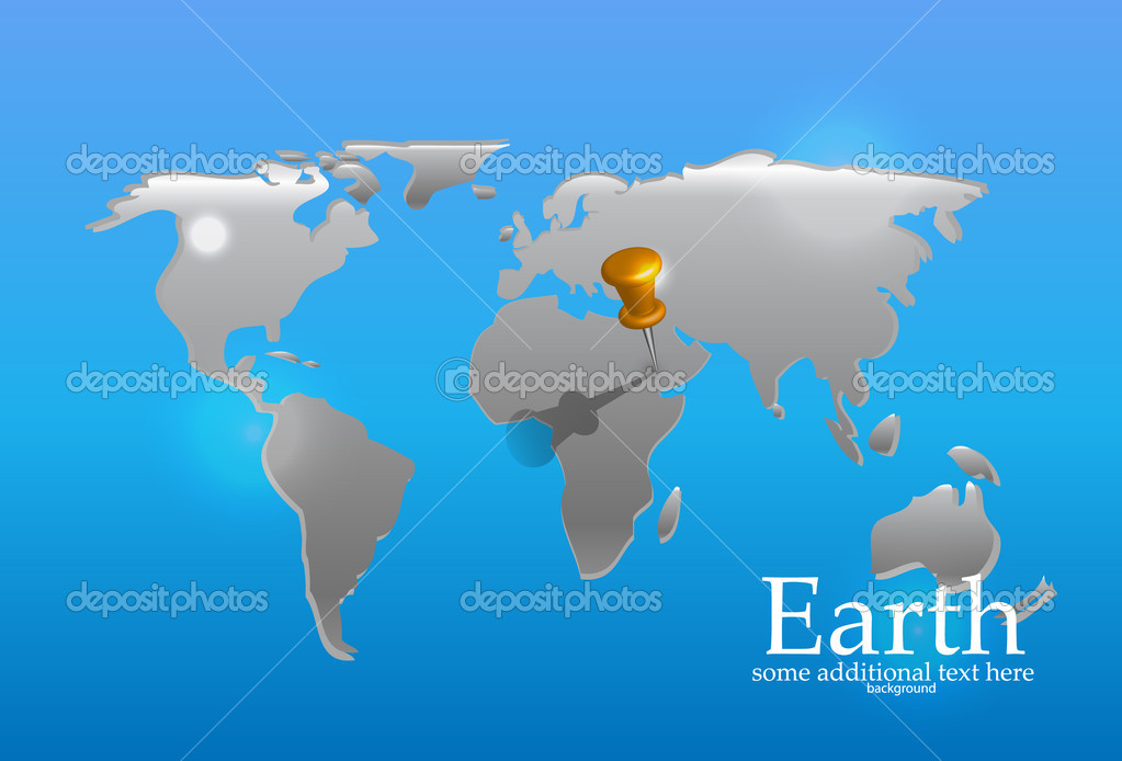 Vector glossy world map Stock Vector Image by ©YasnaTenDP #17646497