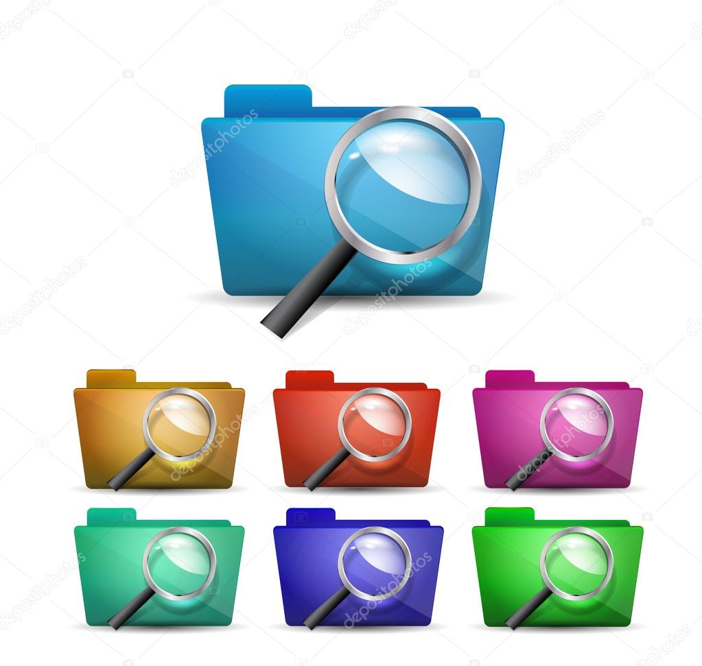 Vector search folder icon Stock Vector by ©YasnaTenDP 19619257 Vector search folder icon Stock Vector by ©YasnaTenDP 19619257