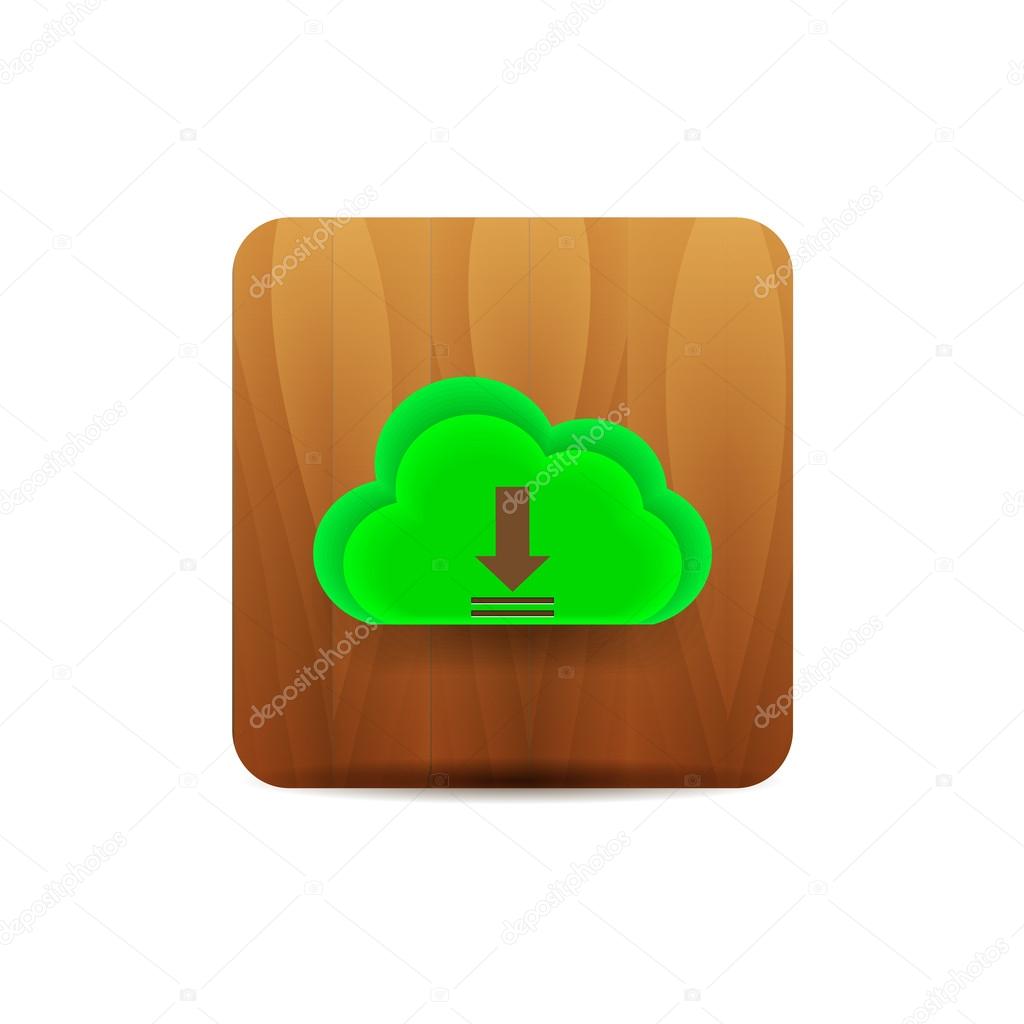 Virtual cloud icon Stock Vector by ©YasnaTenDP 20064067