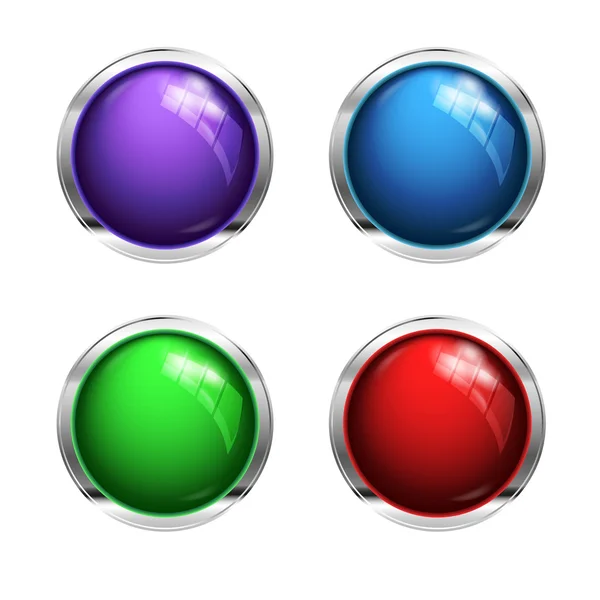 Shiny vector buttons Stock Vector Image by ©YasnaTenDP #17171797