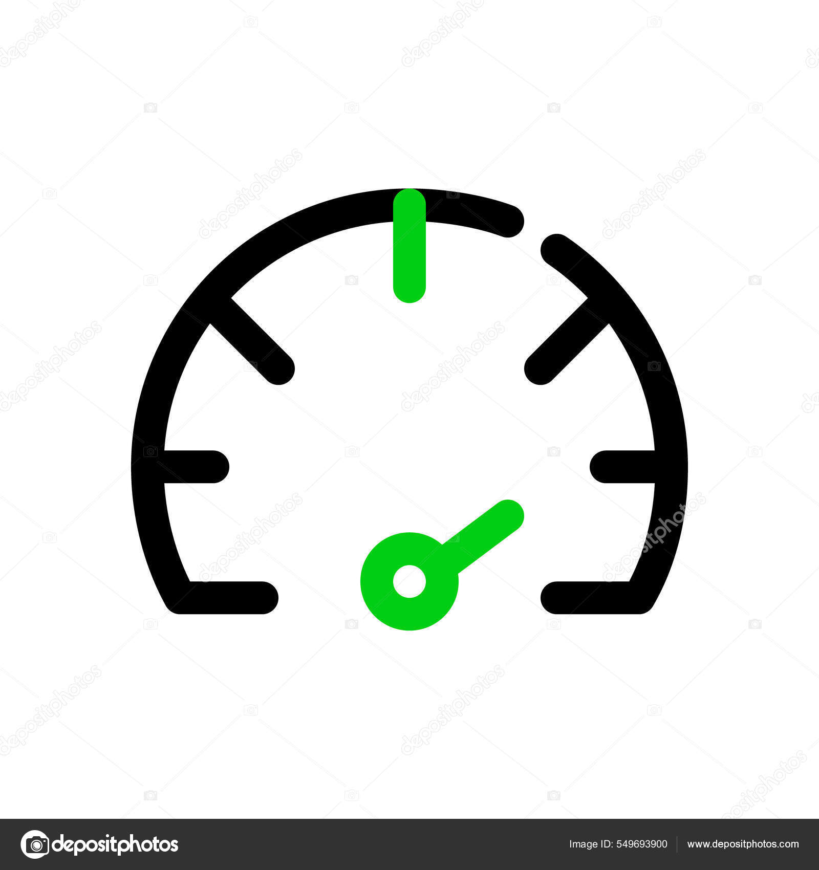 Simple line art speedometer icon. Pixel perfect, editable stroke Stock Vector by ©YasnaTenDP ...