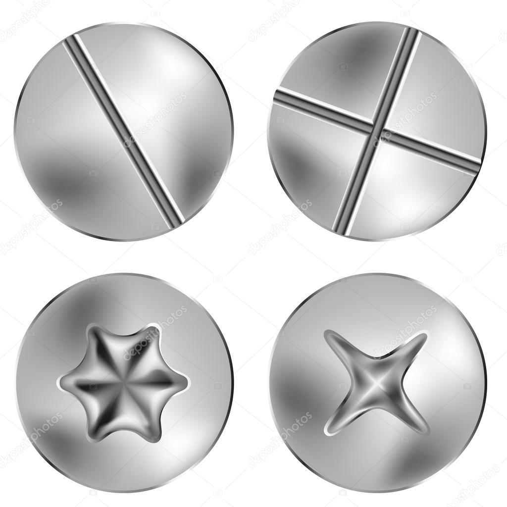 Tornillo y cabezales de rosca Stock Vector by ©studio023 47852383