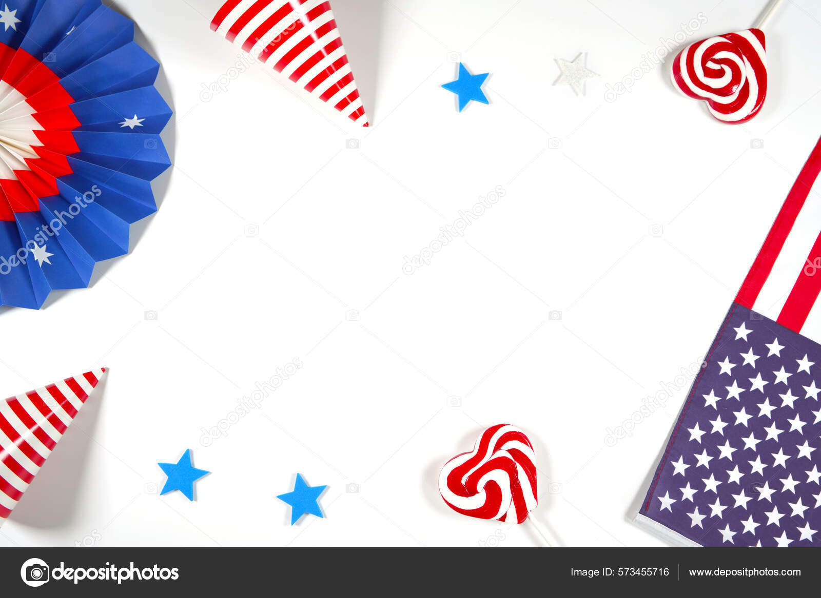 Patriotic Fourth of July, Independence Day theme craft product mockup ...