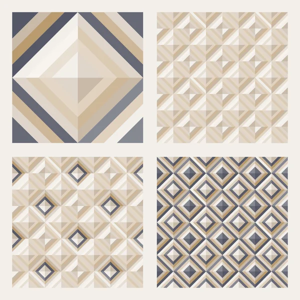 Set of four geometric patterns Stock Vector Image by ©Slanapotam #89996248