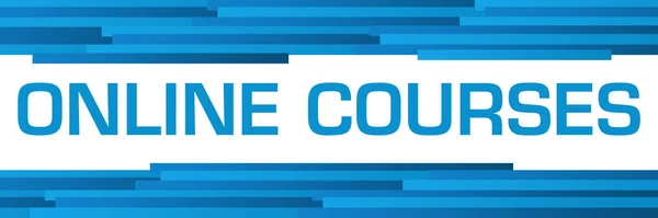 Online Courses text written over blue background. - Stock Image ...