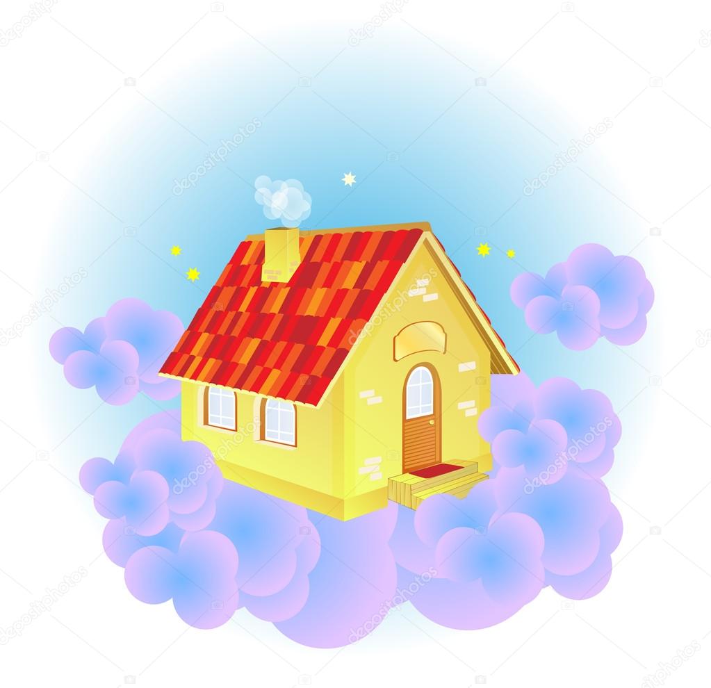 Cartoon Spanish Country House