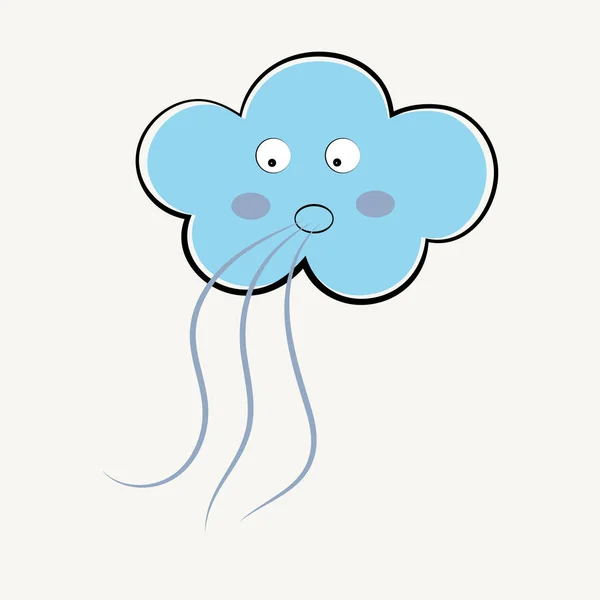Cloud Face Blowing Wind