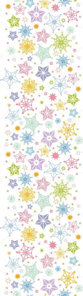 Colorful stars vertical seamless pattern background border Stock Vector ...