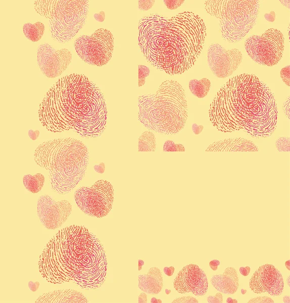 Finger print texture seamless pattern backgrounds set Stock Vector ...