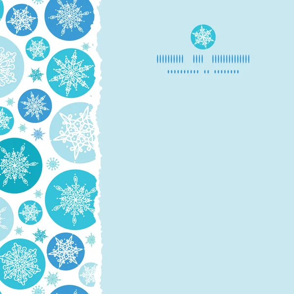 Vector falling snowflakes vertical frame seamless pattern background Stock Vector Image by ...