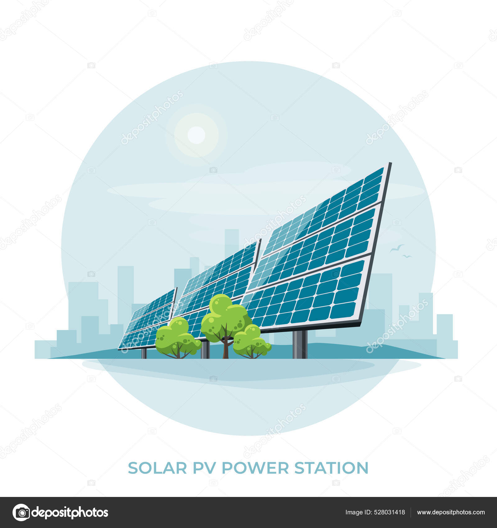 Solar Panel Power Plant Station Renewable Sustainable Photovoltaic ...