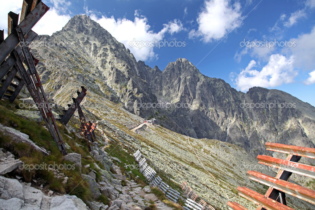 View from Velka Lomnicka veza - peak in High Tatras, Slovakia ⬇ Stock ...