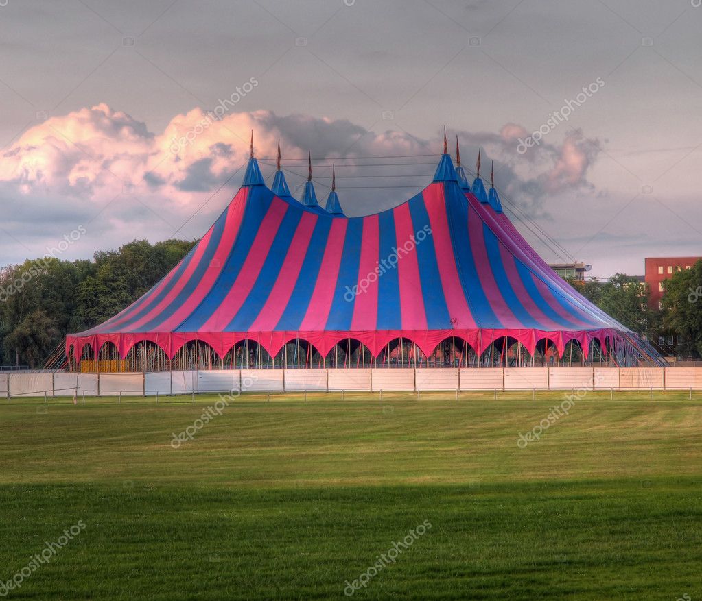 Circus tent red blue green Stock Photo by ©CreativeNature 14684717