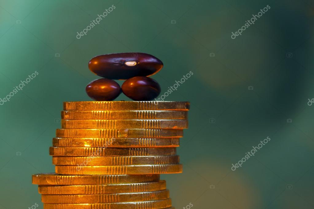 Money and bean — Stock Photo © alexphoto7125 #14832379