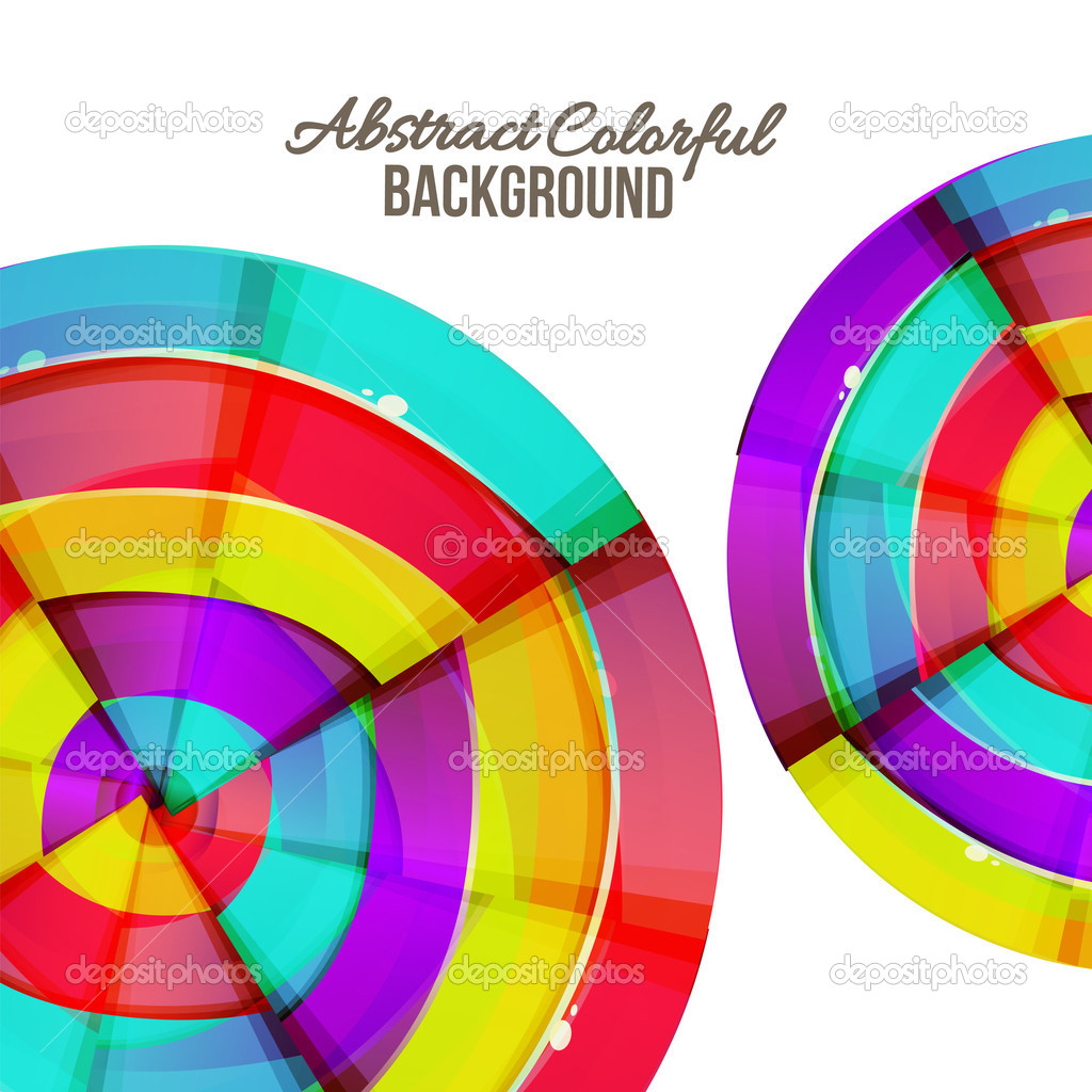 Abstract colorful rainbow curve background design. Stock Vector by ...