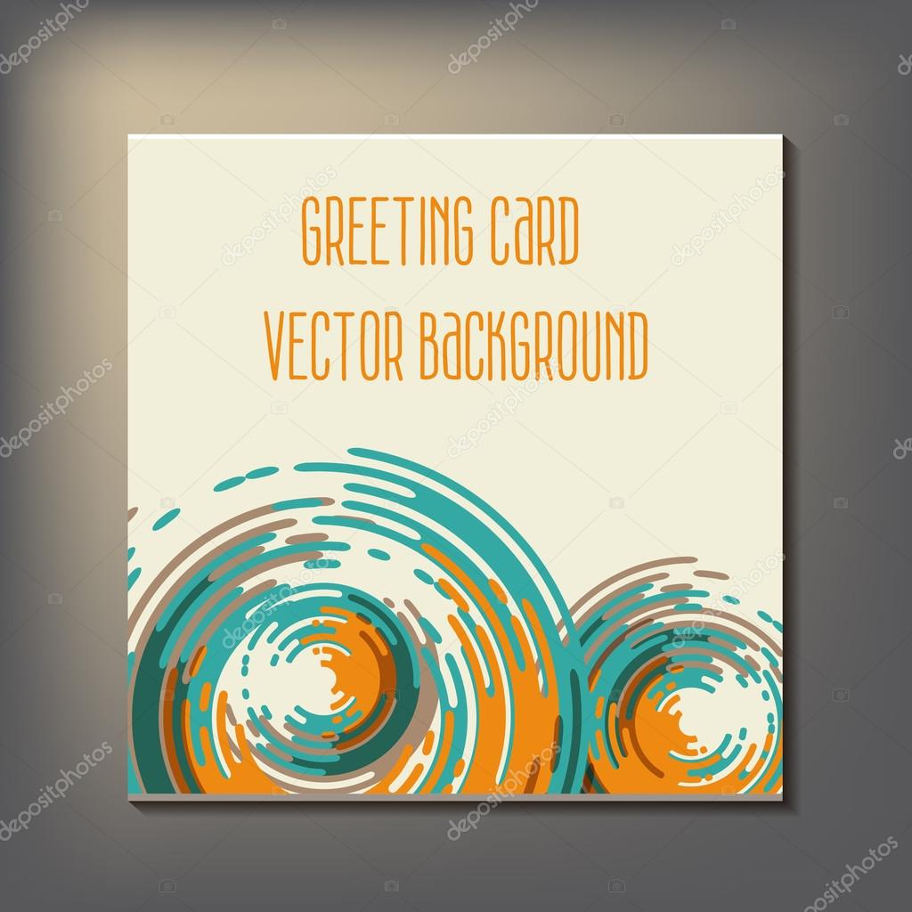 Beautiful abstract invitation card. Stock Vector by ©Sabelskaya 49618435