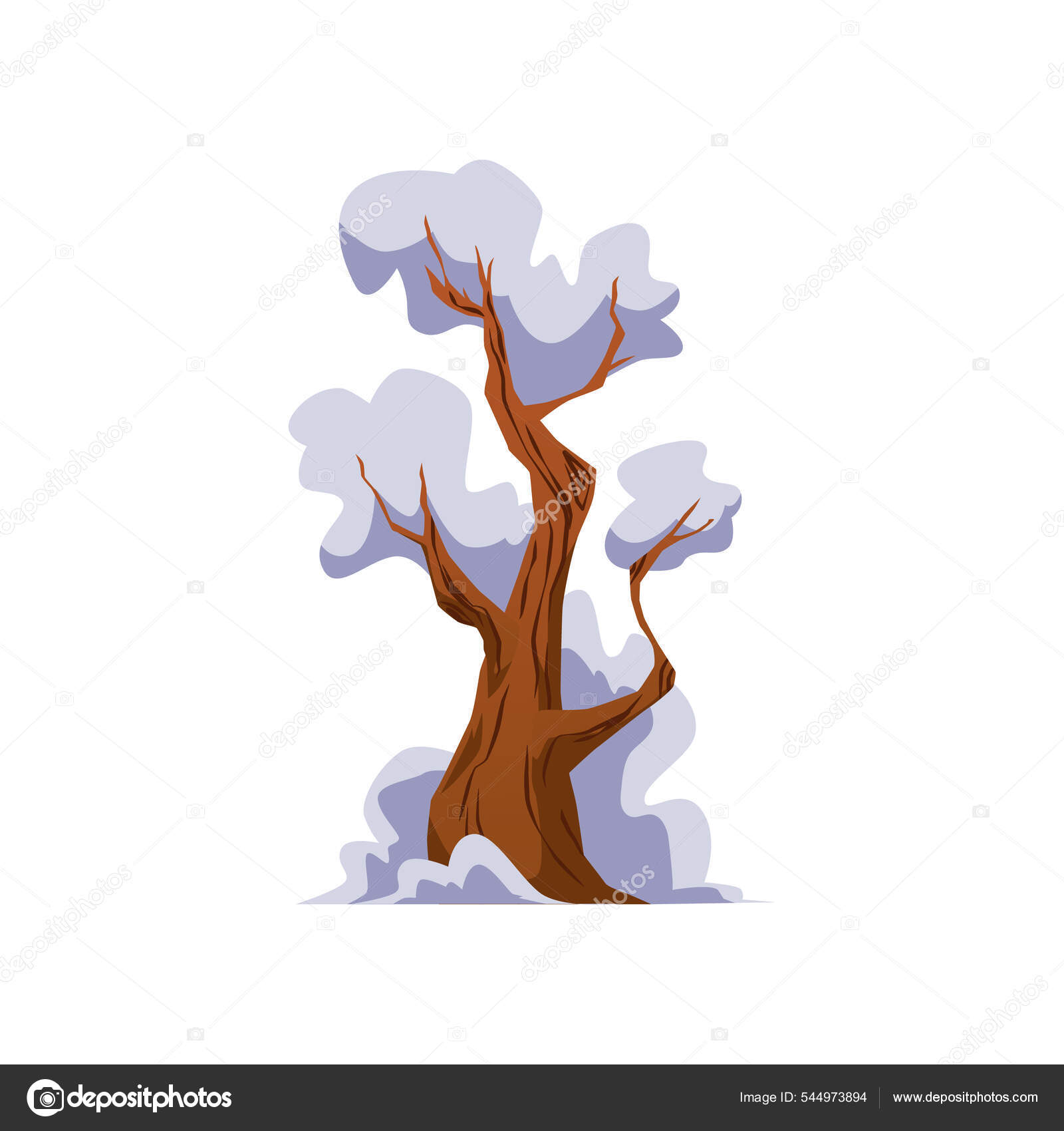 Omgevallen Boom Cartoon