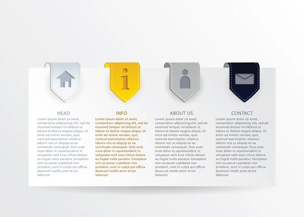 Vector luxury progress cards with simple icons for your business Stock ...