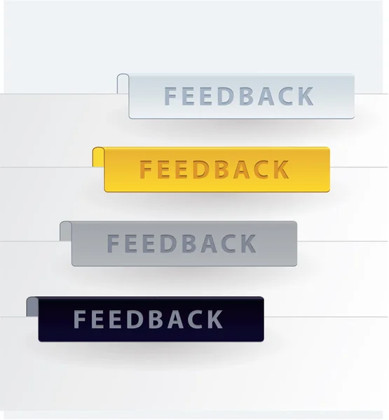 Luxury ribbon feedback icons - arrows for your website. Stock Vector by ...