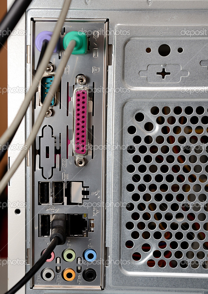Close-up photography of back of computer — Stock Photo © sssss1gmel ...