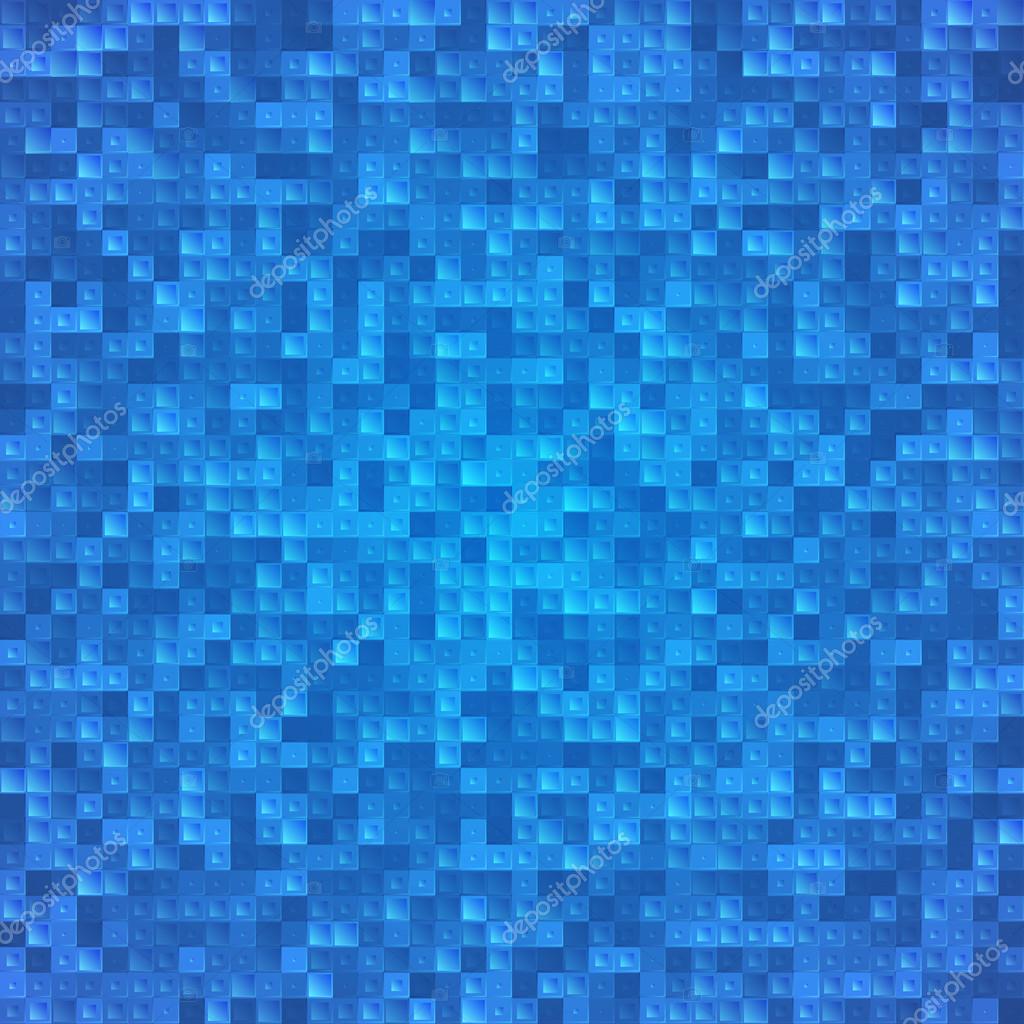 Abstract blue pixel mosaic seamless background — Stock Vector © art_of ...