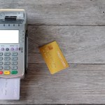 Contactless Payment Card Pdq Background Copy Space Hand Holding Credit ...