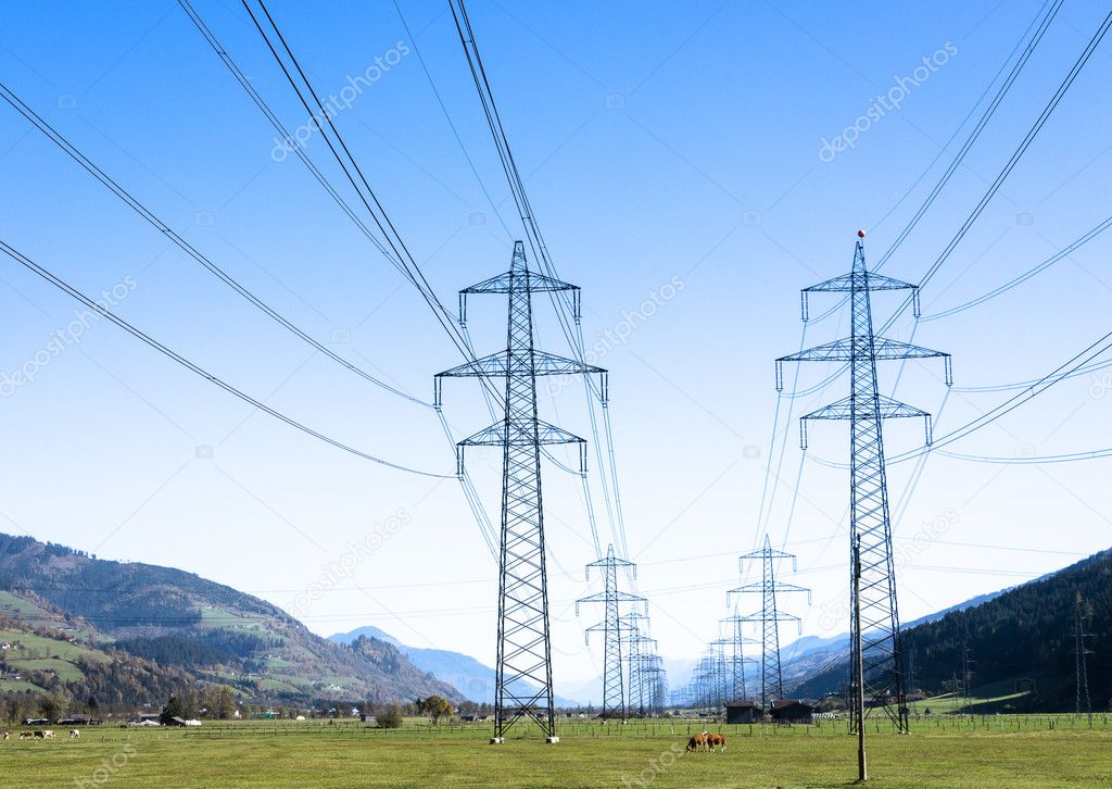 Electricity pylon — Stock Photo © foottoo #22926444