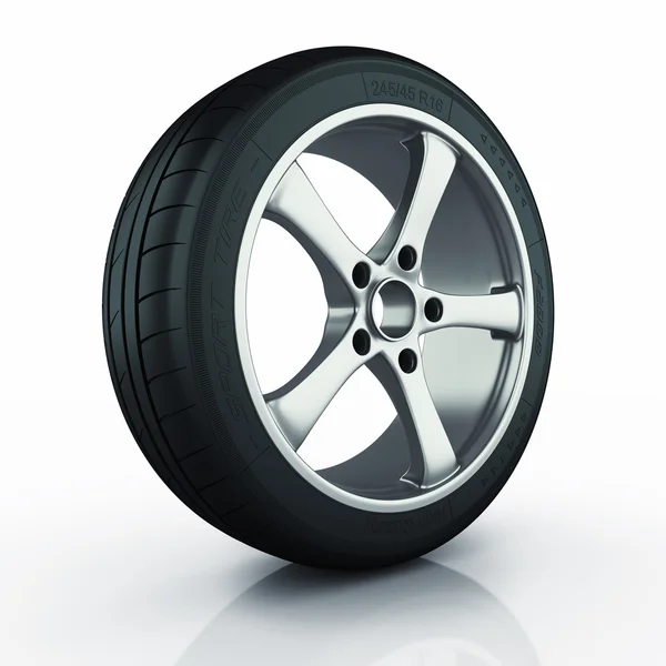 Auto wheel isolated — Stock Photo © aleksanderdnp #56245833